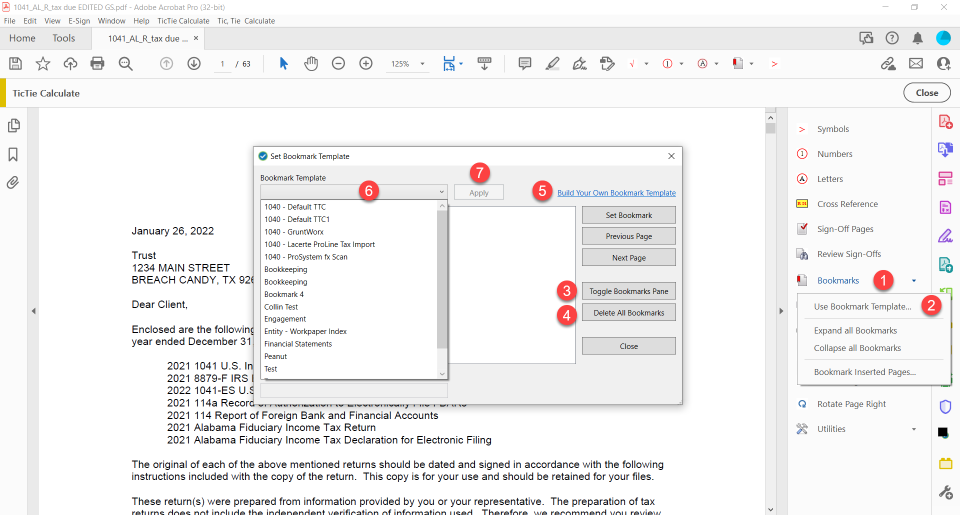 Bookmarking Options – Tic Tie Calculate