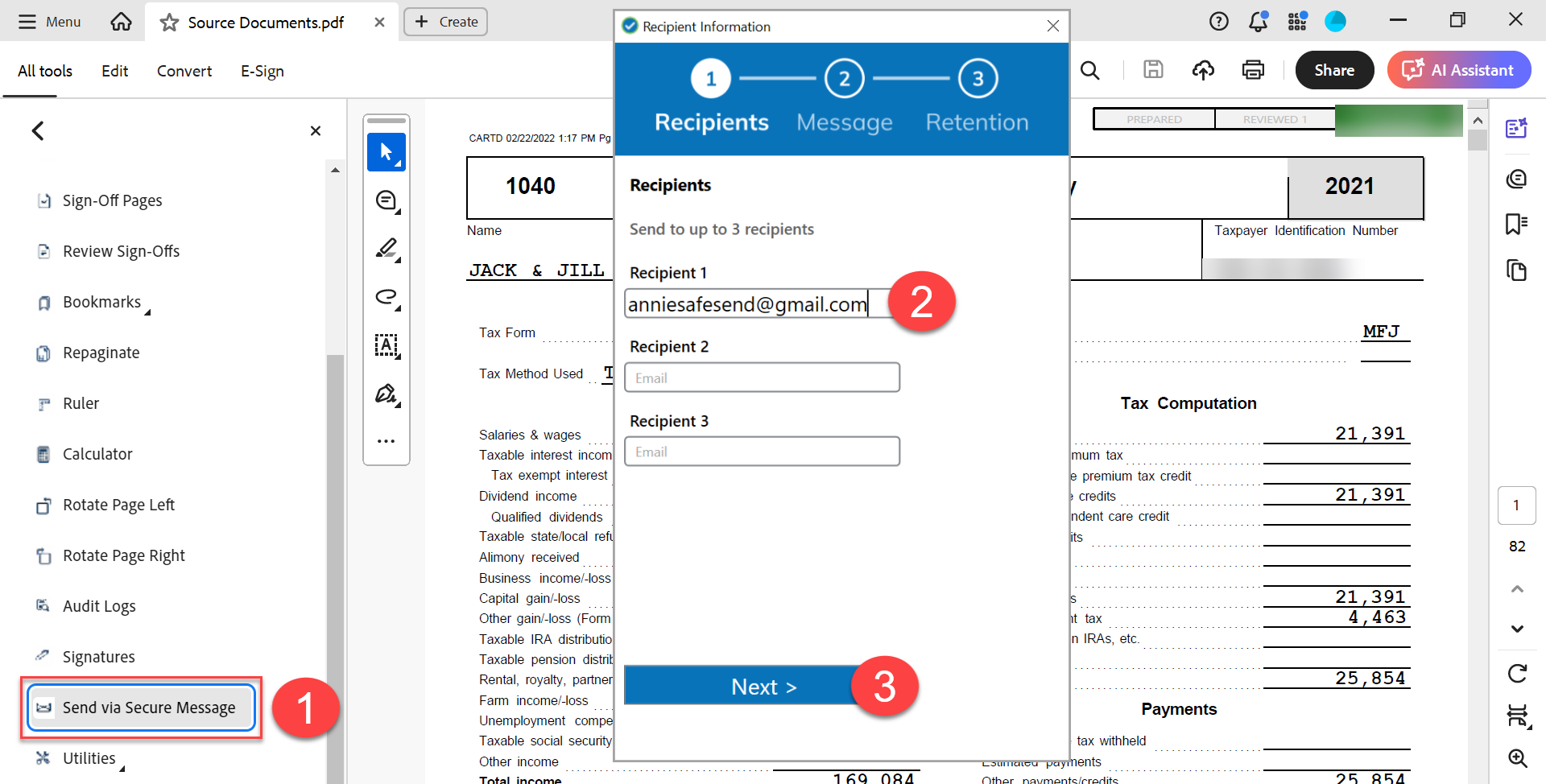 Exchange Documents Securely – Tic Tie Calculate
