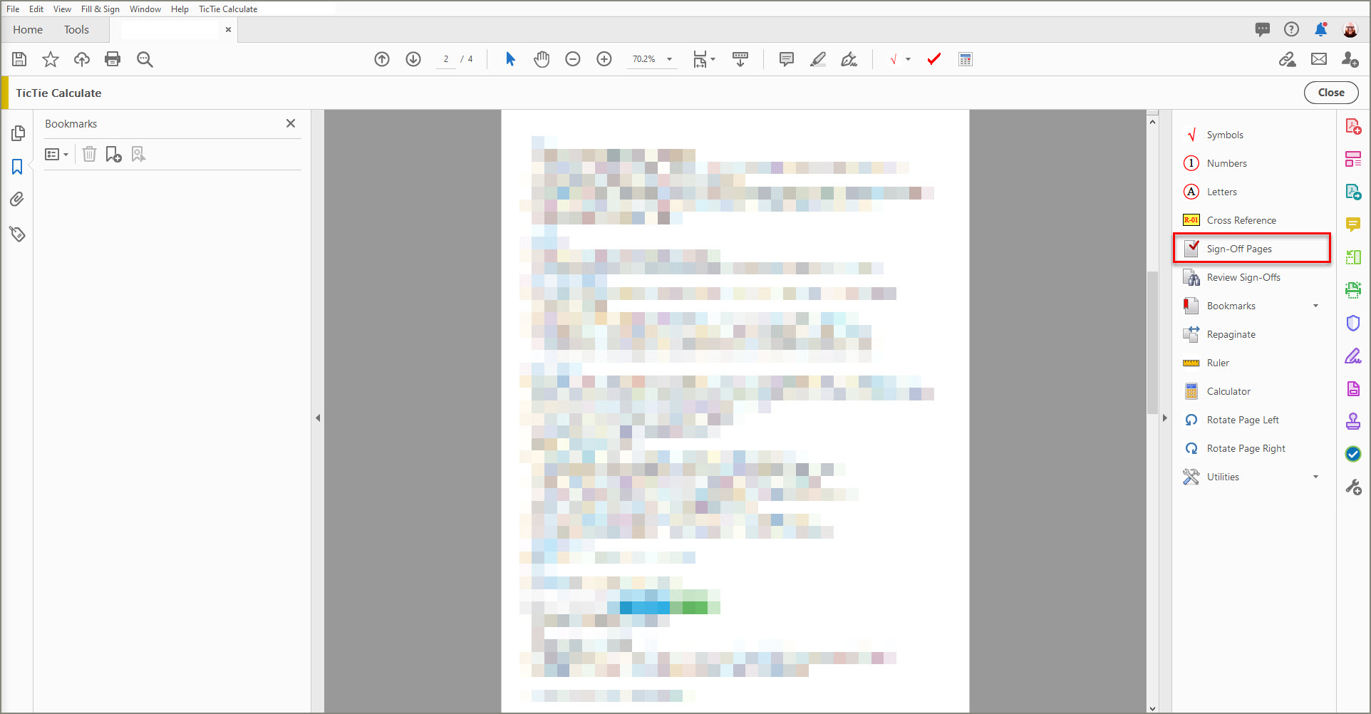 Sign-Off Pages and Review Sign-Offs – Tic Tie Calculate