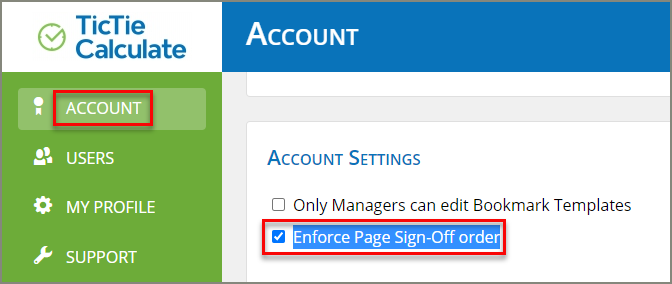 Sign-Off Pages and Review Sign-Offs – Tic Tie Calculate