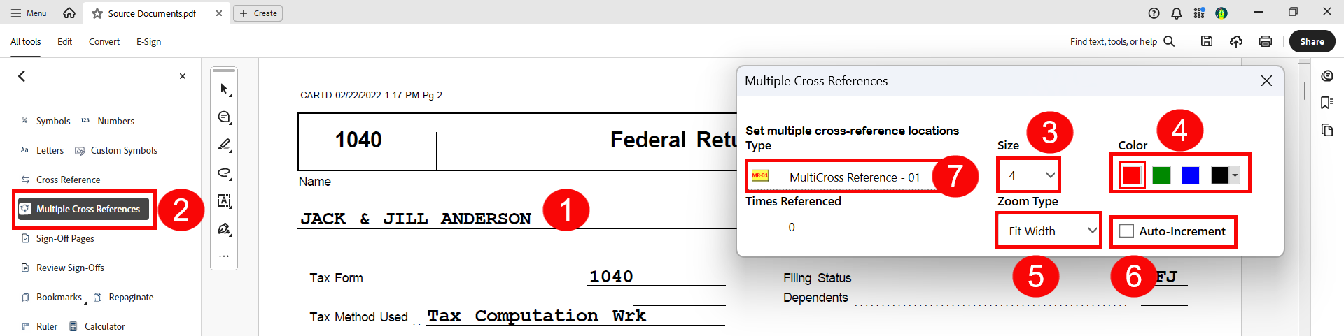 Multiple Cross References – Tic Tie Calculate