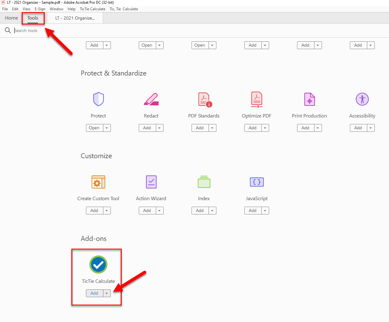 TicTie Calculate Missing From Adobe After Install 5 0 Tic Tie Calculate